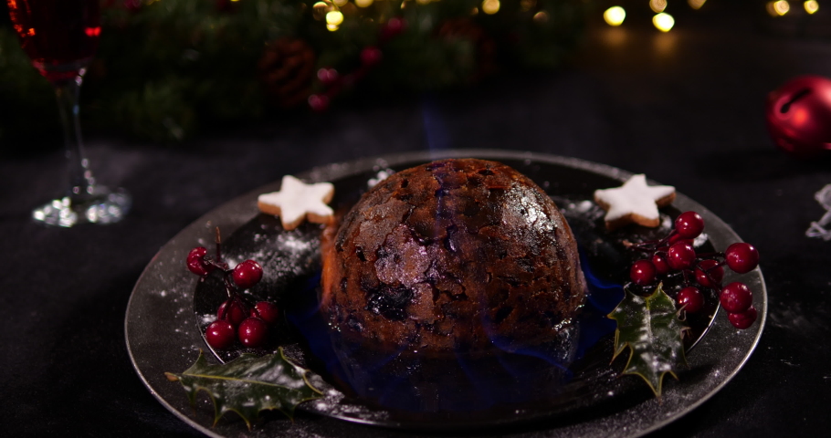 Christmas Pudding Background Stock Video Footage - 4K and HD Video ...
