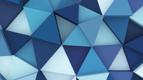 Backdrop Blue Triangle 3d Animation Rendering Stock Footage Video (100% ...