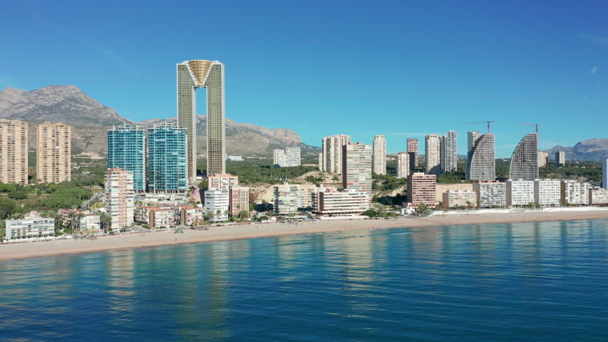 Benidorm skyline in Spain image - Free stock photo - Public Domain ...