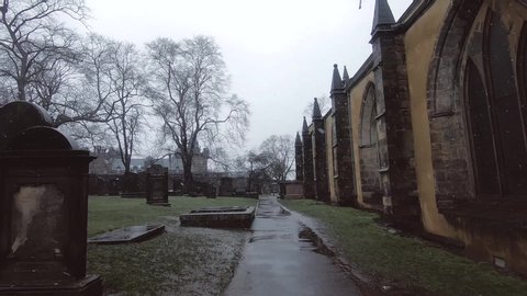 Girl Photographs Tomb Voldemort Old Gothic Stock Footage Video (100% ...