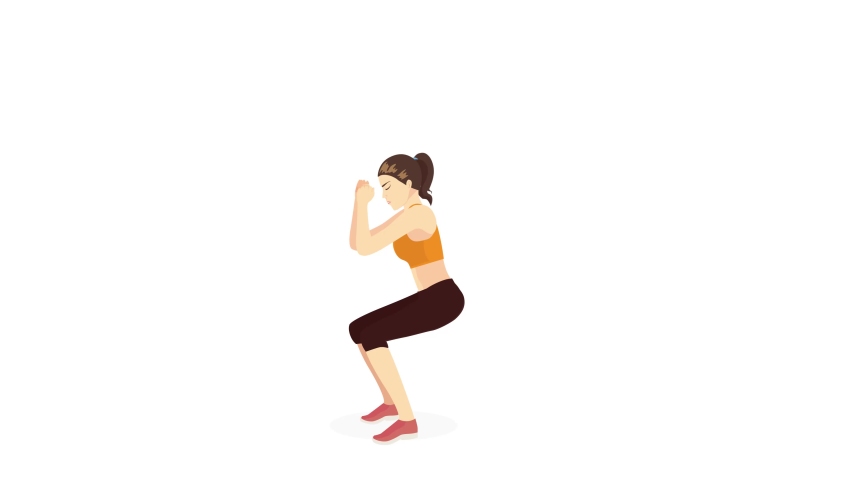 woman doing squat jump side view Stock Footage Video (100% Royalty-free ... woman doing squat jump side view Stock Footage Video (100% Royalty-free ...