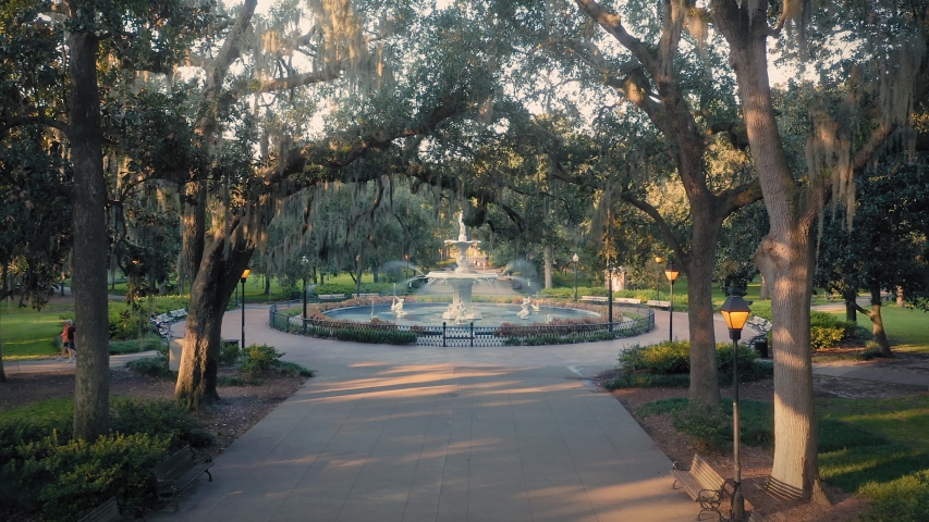 Fountain Forsyth Park Stock Video Footage - 4K and HD Video Clips ...