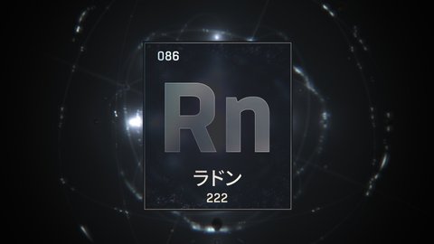 Radon Element 86 Periodic Table Seamlessly Stock Footage Video (100% ...