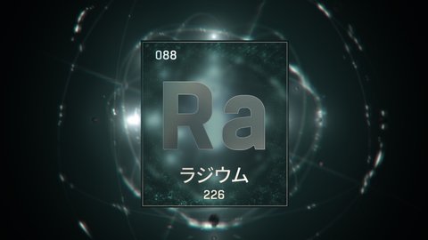 Radium Element 88 Periodic Table Seamlessly Stock Footage Video (100% ...
