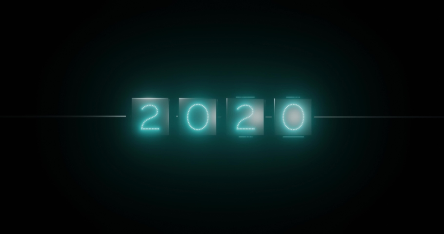 Revolving Numbers Moving from 2020 Stock Footage Video (100% Royalty ...