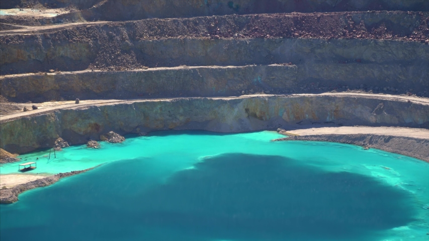 inactive open pit copper mine ajo Stock Footage Video (100% Royalty ...