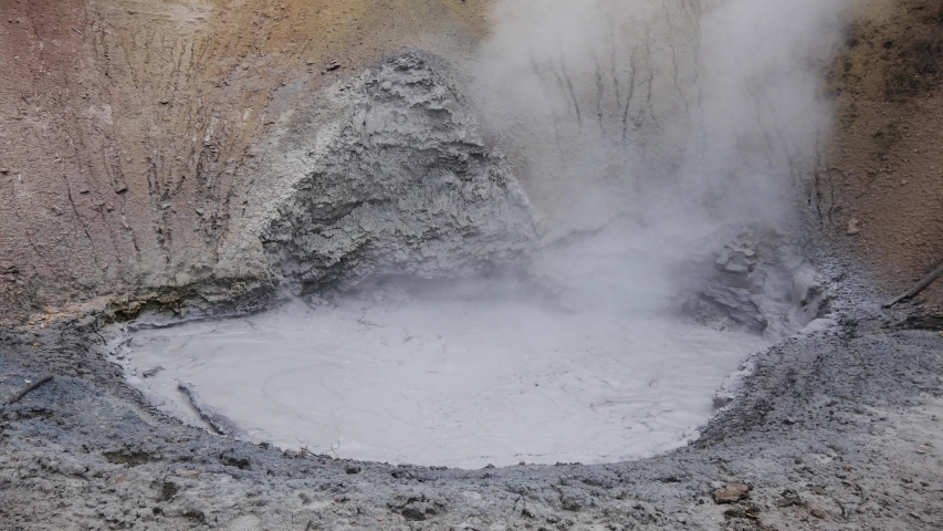 Bubbling Mud Pots at Yellowstone National Park image - Free stock photo ...