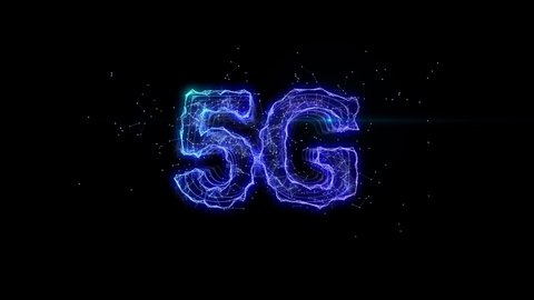 Animated 5g Logo On Particle Background Stock Footage Video (100% ...