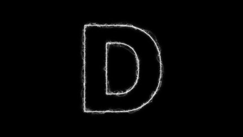 Smoke Letter D Appear On Black Stock Footage Video (100% Royalty-free ...