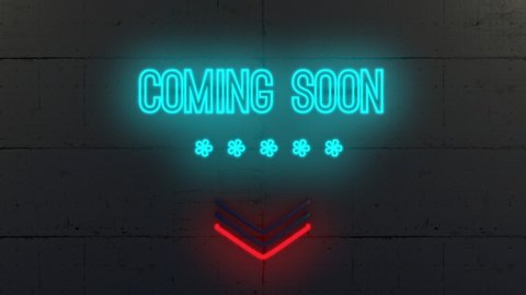 Coming Soon Text Banner Intro Outro Stock Footage Video (100% Royalty ...