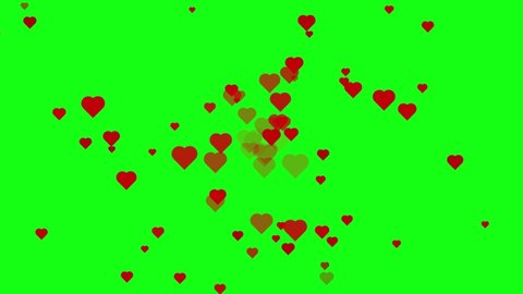Red Heart Symbol Animation Appearing On Stock Footage Video (100% ...