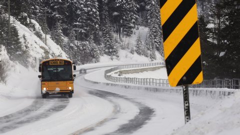 485 Snow School Bus Stock Video Footage - 4K and HD Video Clips ...