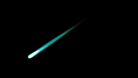 Meteor Shooting Star Falling Down Top Stock Footage Video (100% Royalty ...