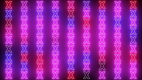 Neon blue letter x Stock Video Footage - 4K and HD Video Clips ...