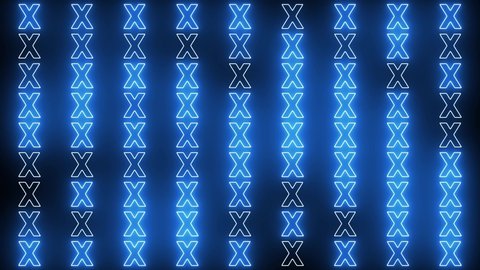 Neon X Background Science Art Technology Stock Footage Video (100% ...