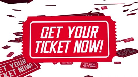 Get Your Ticket Now Admission Order Stock Footage Video (100% Royalty ...