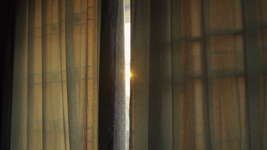 sunlight passing through window morning Stock Footage Video (100% ...
