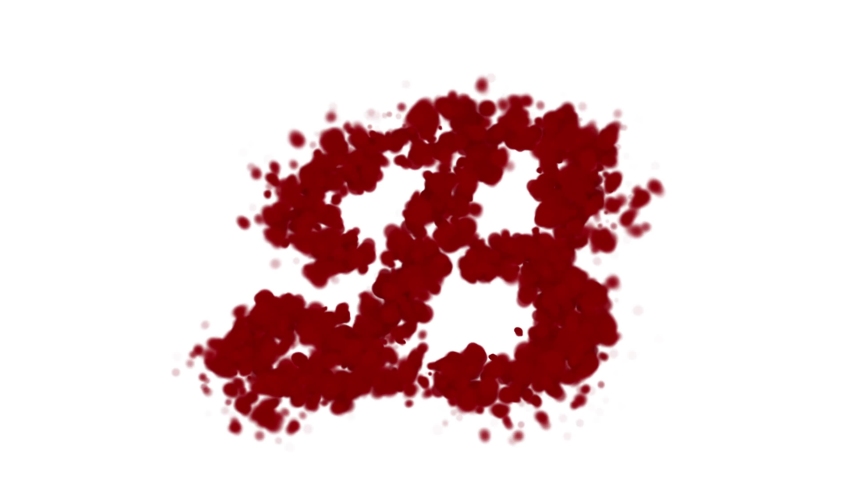 Blood Alphabet Letter B Uppercase Stock Footage Video (100% Royalty ...