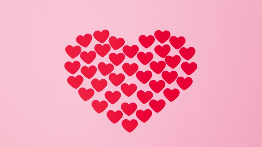 stop motion animation - red hearts Stock Footage Video (100% Royalty ...