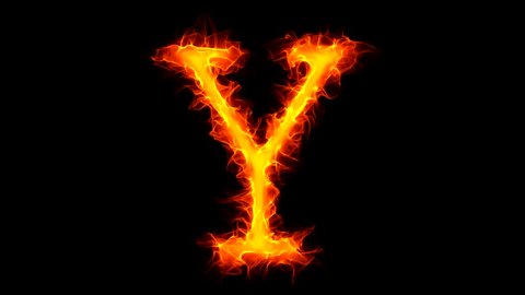 Fire Letter Y On Red White: Stockillustration 76431301 | Shutterstock