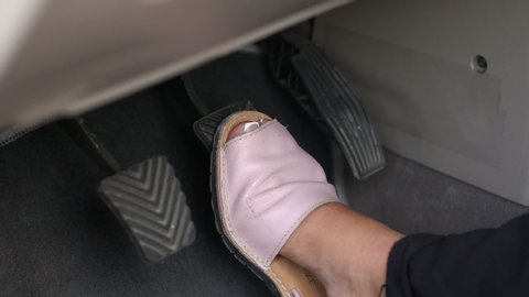 Woman car pedal Stock Video Footage - 4K and HD Video Clips | Shutterstock