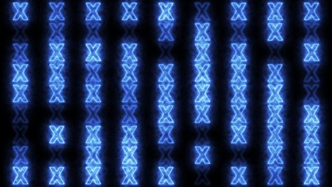 Neon X Background Science Art Technology Stock Footage Video (100% ...