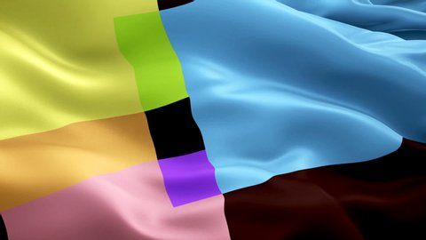 Rainbow Absorgender Pride Flag Video Waving Stock Footage Video (100% ...
