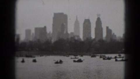 Washington Dc1975 View City Skyline Boats Stock Footage Video (100% ...
