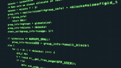 Hacker Code Running Down Computer Screen Stock Footage Video (100% ...