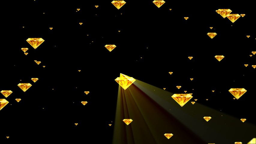 falling diamonds background rain animation Stock Footage Video (100% ...
