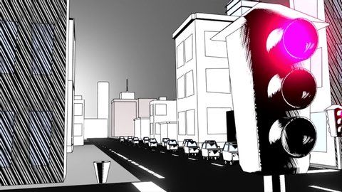 Traffic jam cartoon Stock Video Footage - 4K and HD Video Clips ...