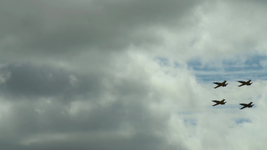 Four jets flying in formation image - Free stock photo - Public Domain ...