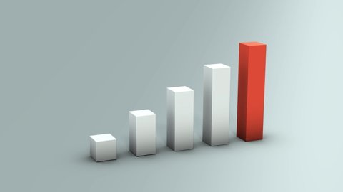 Bar Chart Popping Out Below Image Stock Footage Video (100% Royalty ...