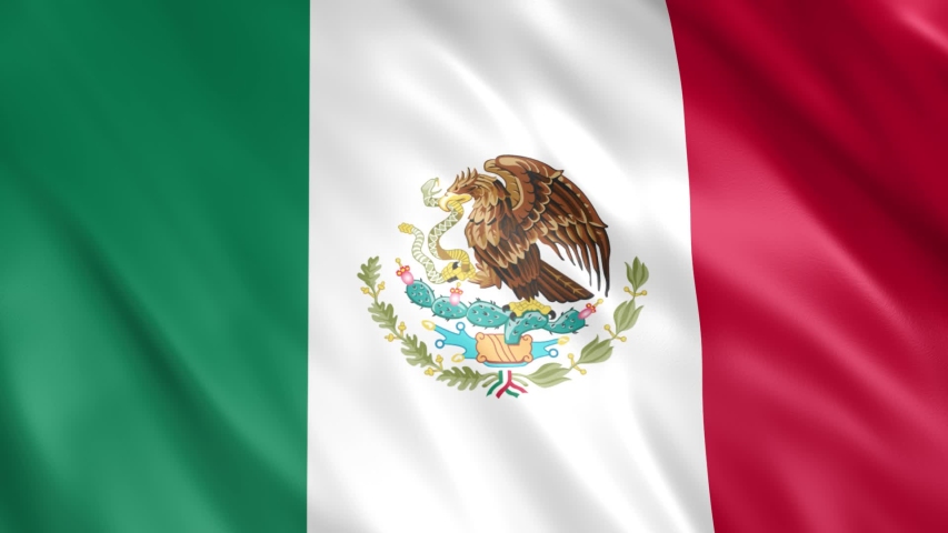 mexico flag loop animation full hd Stock Footage Video (100% Royalty ...