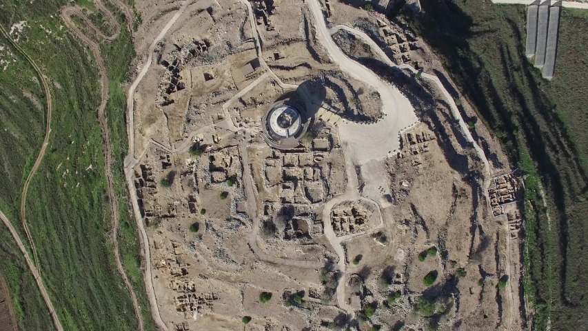 top aerial view tell shiloh national Stock Footage Video (100% Royalty ...