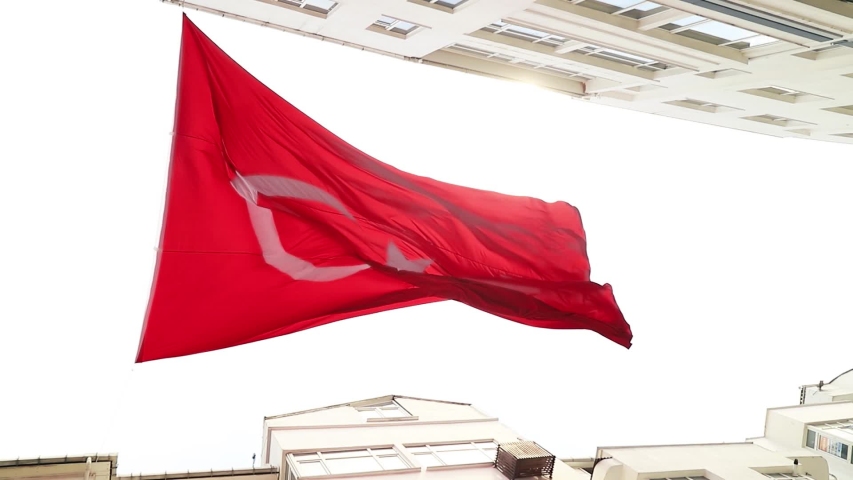 Really Big Turkish Flag in Stock Footage Video (100% Royalty-free ...