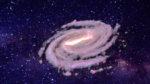 Rotating Spiral Galaxy Animation Space Backgroundmilky Stock Footage ...