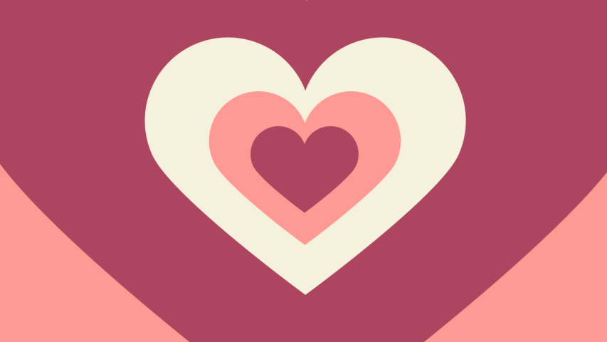 heart transitions background animation zoom red Stock Footage Video ...