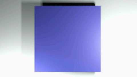 Big Blue Square Over White Glossy Stock Footage Video (100% Royalty ...