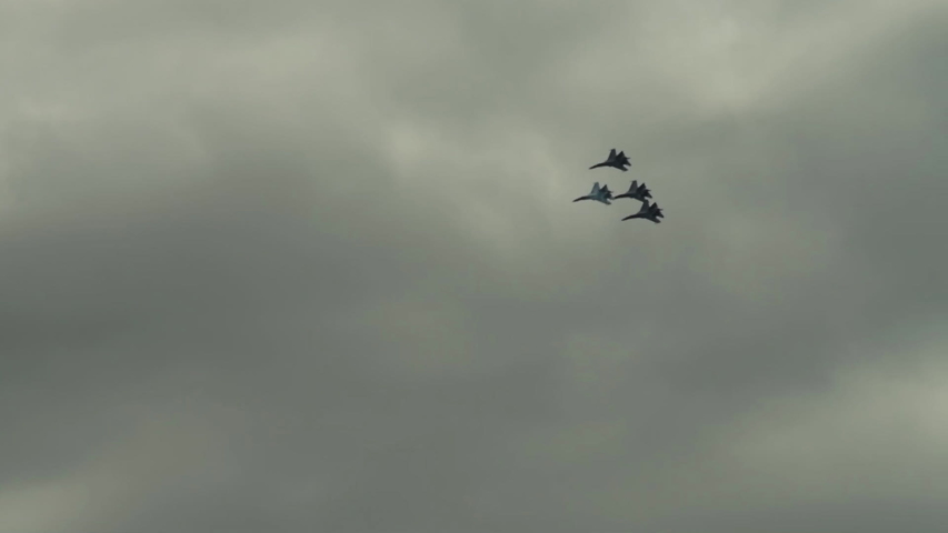 Four jets flying in formation image - Free stock photo - Public Domain ...