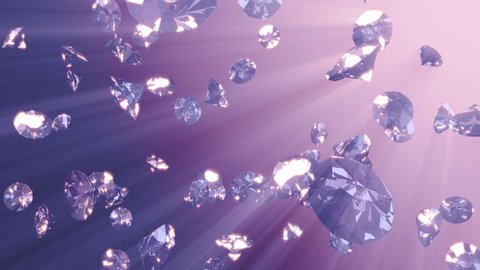 Abstract 3d Rendering Diamonds Animated Background Stock Footage Video ...