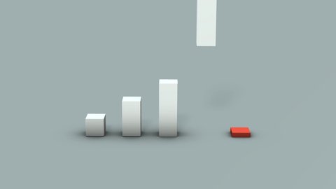 Bar Chart Popping Out Below Image Stock Footage Video (100% Royalty ...