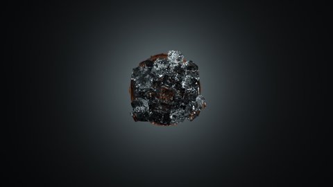 Abstract 3d Animation Silver Metal Can Stock Footage Video (100% ...