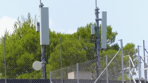 Closign Shots Radar 5g Panels Placed Stock Footage Video (100% Royalty ...