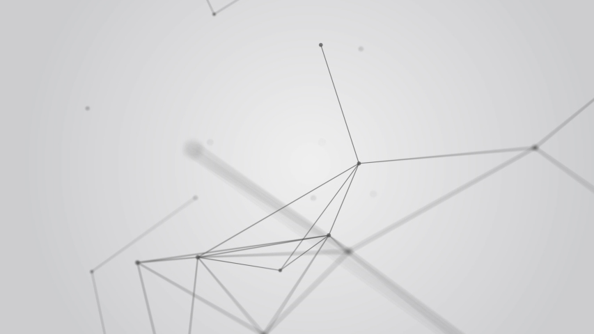 Abstract Grey Plexus Dot Line Conect: vídeo stock (100% livre de ...