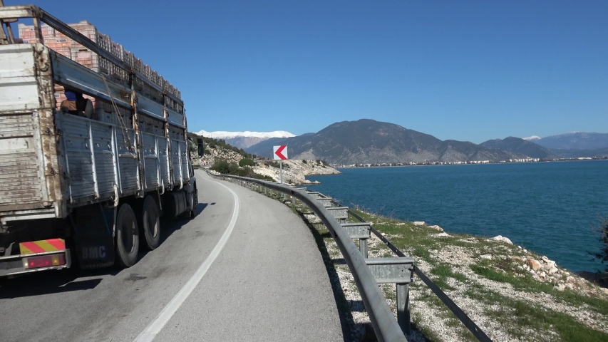 Landscape with road, hills, and Mountains in Turkey image - Free stock ...