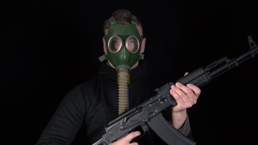 Russian soldier gas mask Stock Video Footage - 4K and HD Video Clips ...