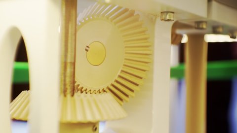 Moving Mechanical Parts Different Shapes Sizes Stock Footage Video (100 ...