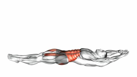 Cocoons Waist Bodyweight Exercise 3d Stock Footage Video (100% Royalty ...