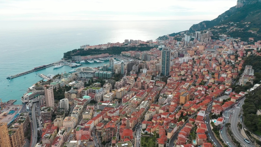 Monaco cityscape with hills in the background image - Free stock photo ...